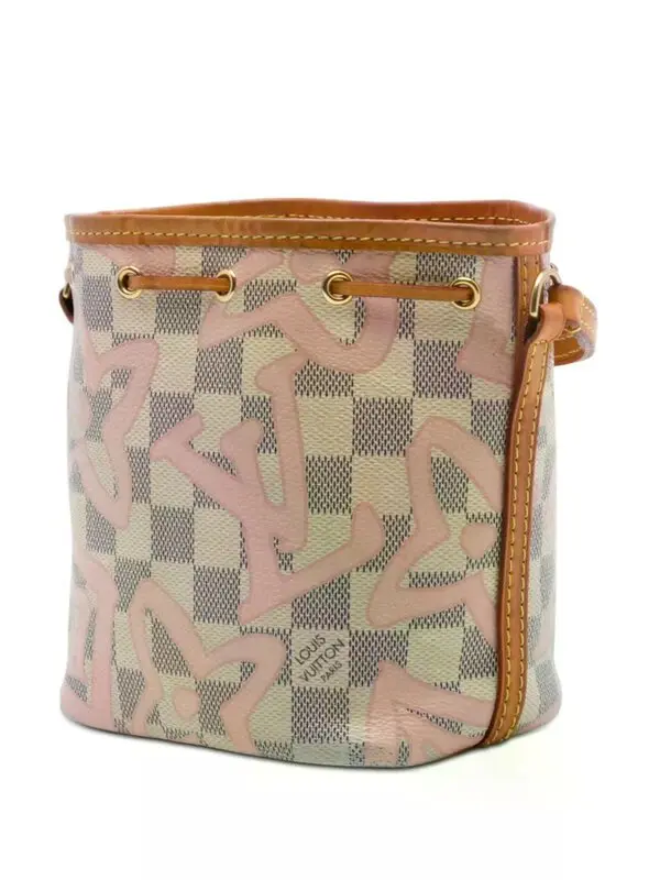 LOUIS VUITTON 2017 Damier Azur Tahitienne Nano Noe Bucket Bag