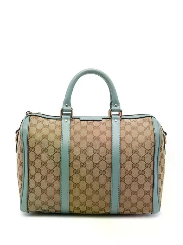 Gucci 2016-2026 Medium Gg Canvas Joy Boston Bag Satchel - Neutrals