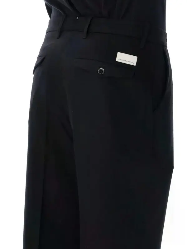 NINE:INTHE:MORNING Logo-patch Straight-leg Trousers