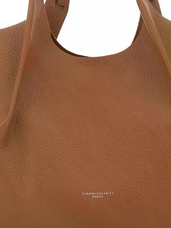GIANNI CHIARINI Large Dua Pebbled Leather Tote Bag