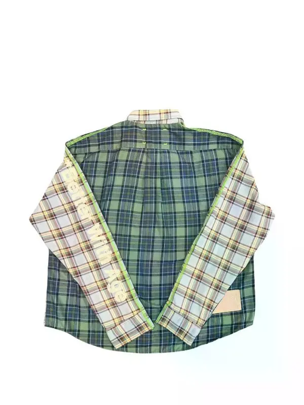 BETTER WITH AGE Silvia Patchwork Flannel Shirt - Neutrals