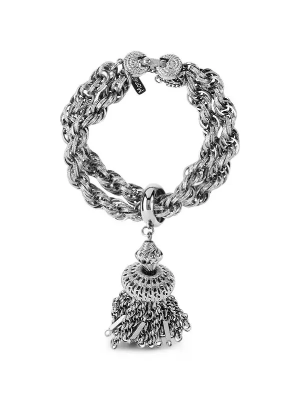 MONET 1960s Tassel-detail Bracelet - Silver