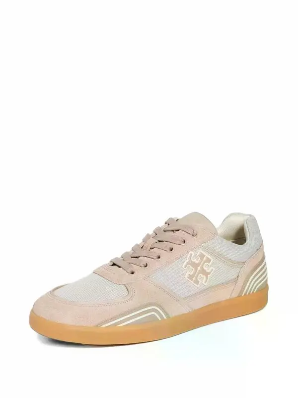 Tory Burch Clover Court Suede-panel Sneakers