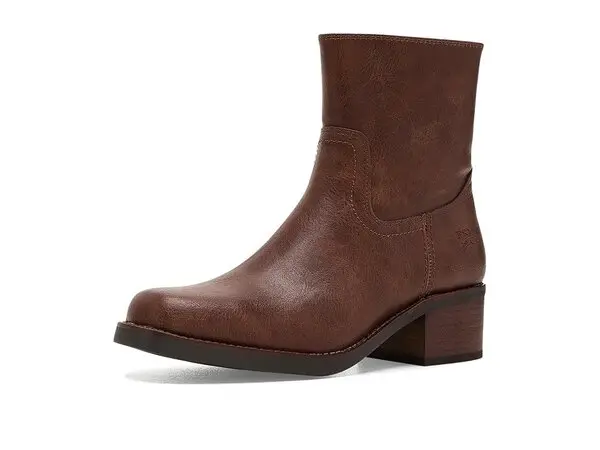 FRYE AND CO. Miranda Low Zip Boots - Walnut