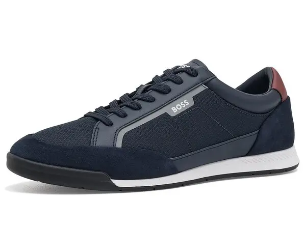 BOSS Nitan Low Profile Lace-up Sneakers Shoes - Navy