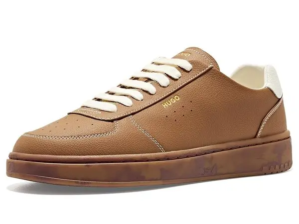 Hugo Boss Neston Tennis Sneakers Shoes - Medium Brown