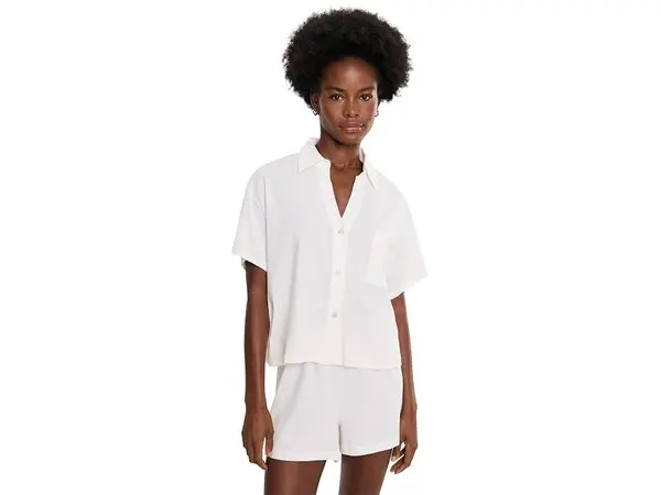 Eberjey Pima Cotton Shorts Pj Set Pajama Sets - Ivory