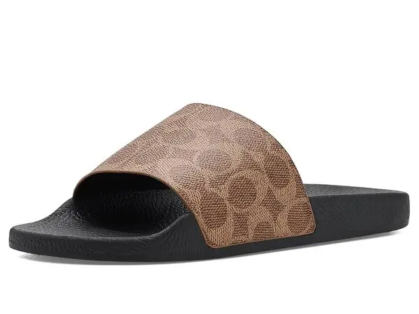 COACH Udele Slides Flat Shoes 1 - Tan