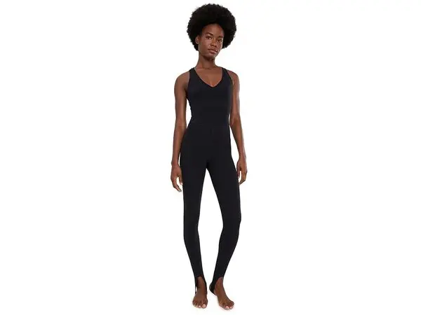 Splits59 Darci Airweight Stirrup Jumpsuit Workout - Black
