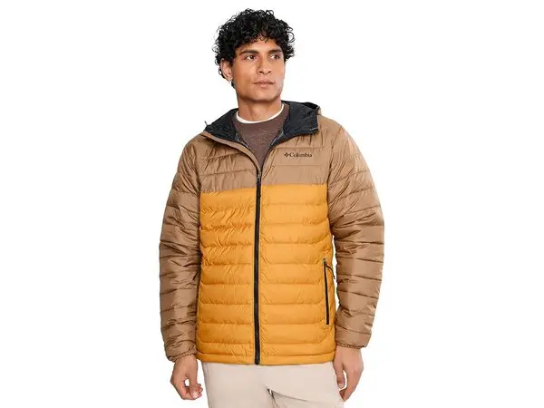 Columbia Powder Lite Ii Hooded Jacket Coat - Squash/delta