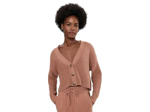 Eberjey Recycled Sweater Crop Cardigen Jumpsuit & Rompers One Piece