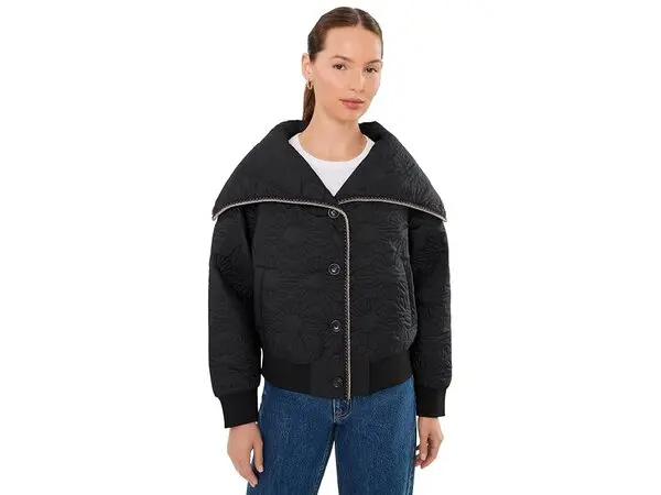 UGG Solein Oversized-collar Jacket Coat - Black