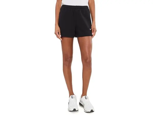 Nike Studio Fleece Mid-rise 4 Shorts Shorts - Total Black/sail