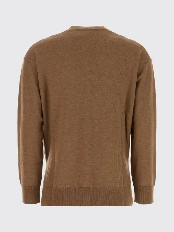 Max Mara V-neck Wool Cardigan With Dropped Shoulders