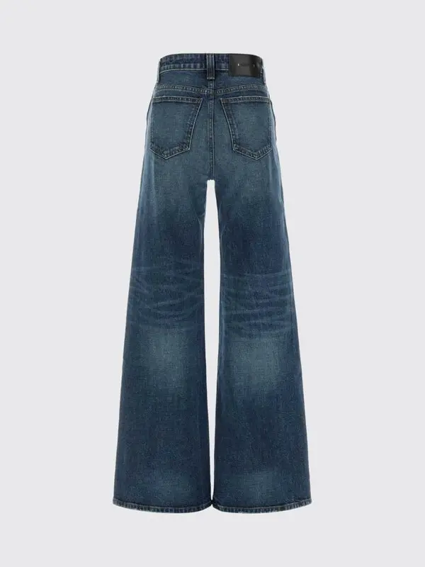 Khaite Dane Mid-rise Wide-leg Jeans In Cotton Denim