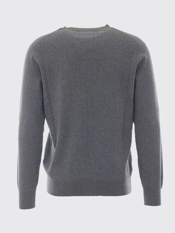 Brunello Cucinelli Long-sleeved Cotton Crewneck Jumper - Grey