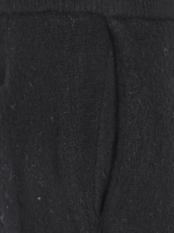 REPRESENT Wide-leg Wool-blend Knit Joggers With Drawstring