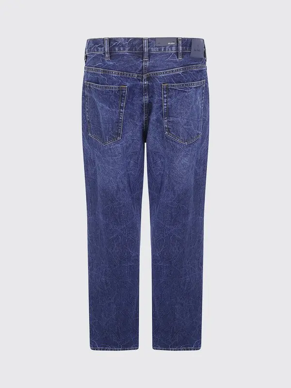 Paul Smith Mid-rise 5-pocket Straight Jeans In Pure Cotton Denim