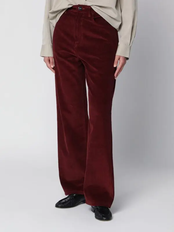 RÓHE Bruun High-waisted Wide-leg Corduroy Trousers