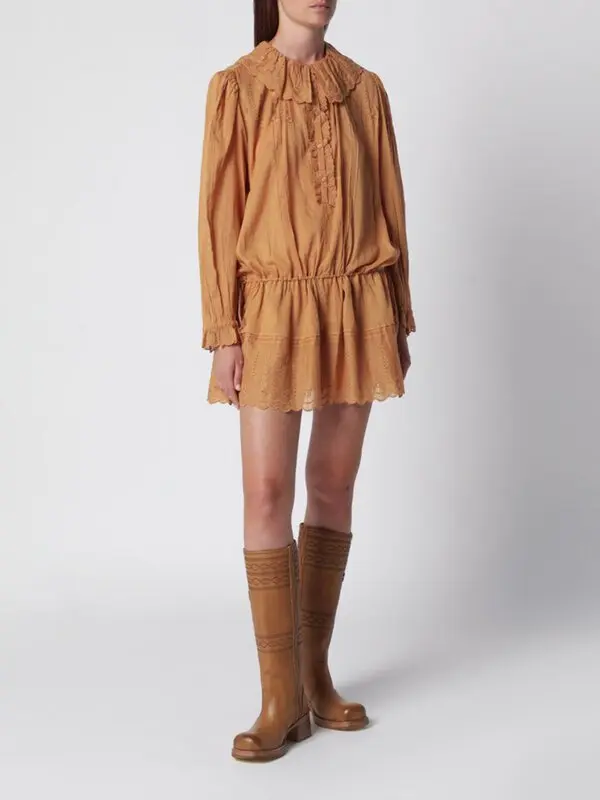 Isabel Marant Étoile Lenora Long-sleeved Cotton Mini Shirtdress