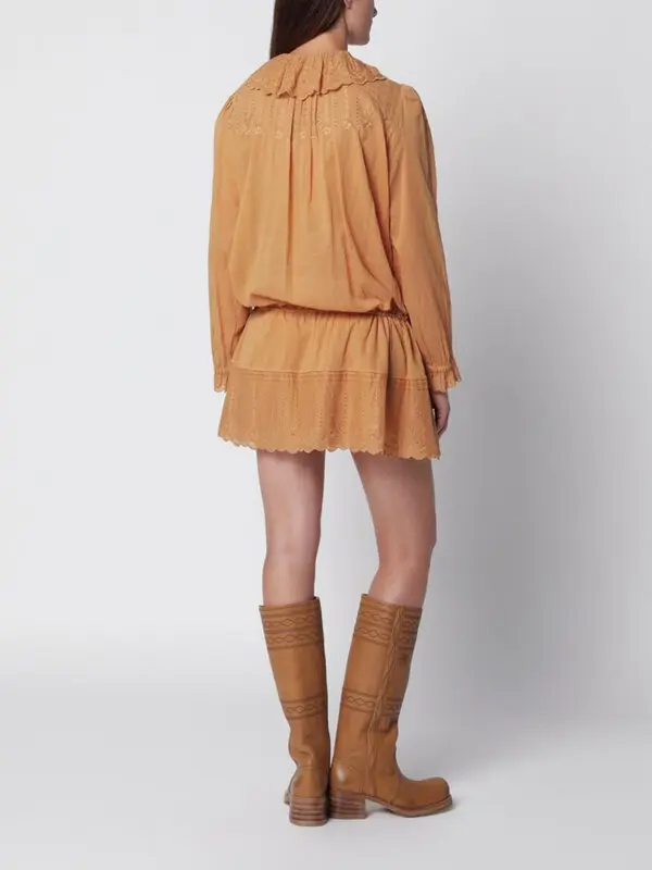 Isabel Marant Étoile Lenora Long-sleeved Cotton Mini Shirtdress