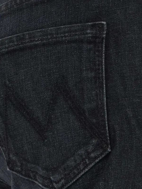 MOTHER Rambler Zip Sneak Mid-rise Cropped Straight Jeans