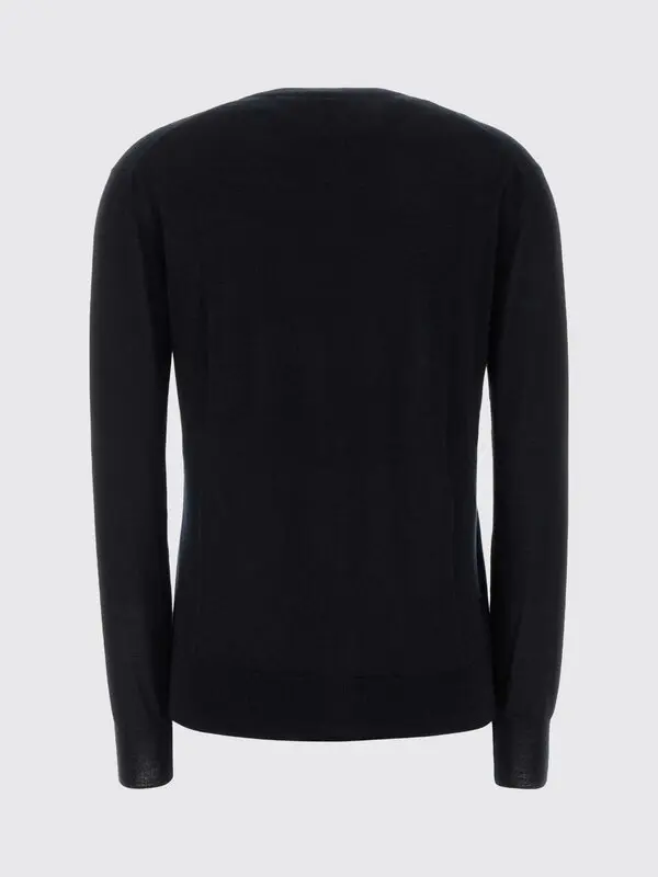 Giorgio Armani Pure Cashmere V-neck Cardigan With Ribbed Trims