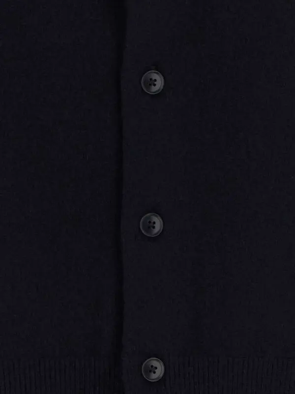 Extreme Cashmere Crewneck Cashmere Blend Cardigan With Dropped Shoulders