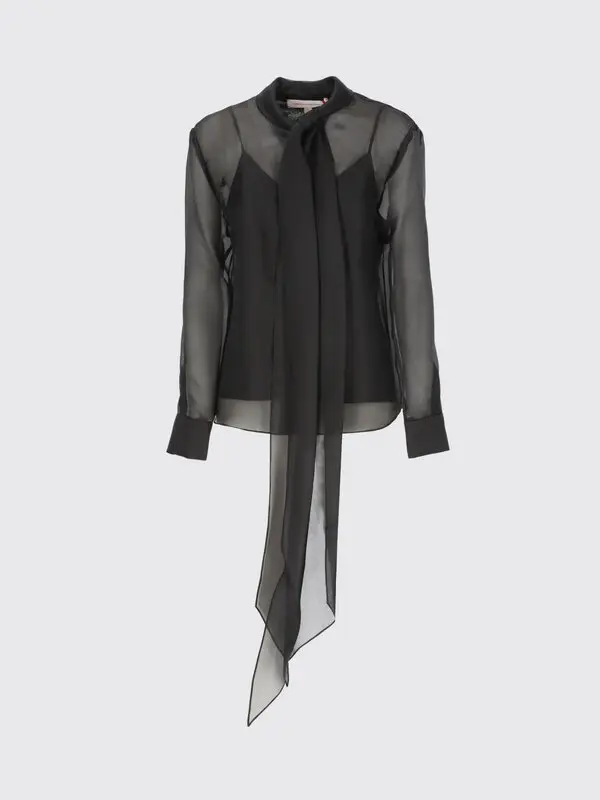 Carolina Herrera Pussy-bow Silk Organza Shirt