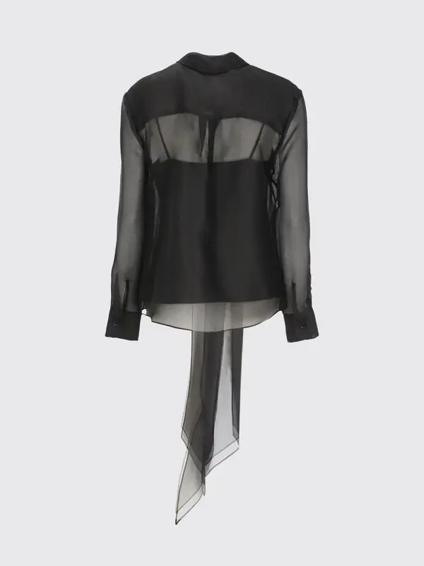 Carolina Herrera Pussy-bow Silk Organza Shirt