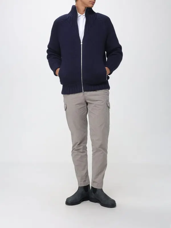 Brunello Cucinelli High Neck Pure Cashmere Zip-up Cardigan