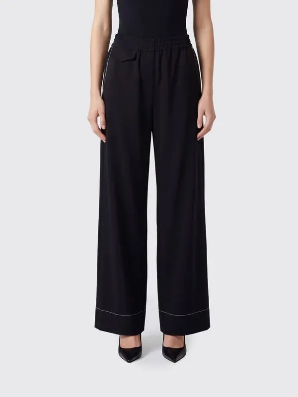 A.p.c. Wide-leg Wool And Viscose Blend Trousers With Elastic Waist