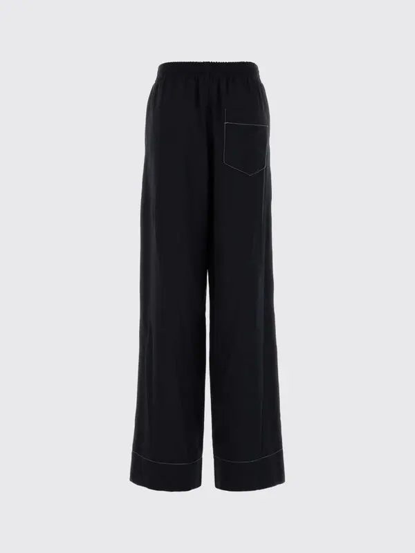 A.p.c. Wide-leg Wool And Viscose Blend Trousers With Elastic Waist