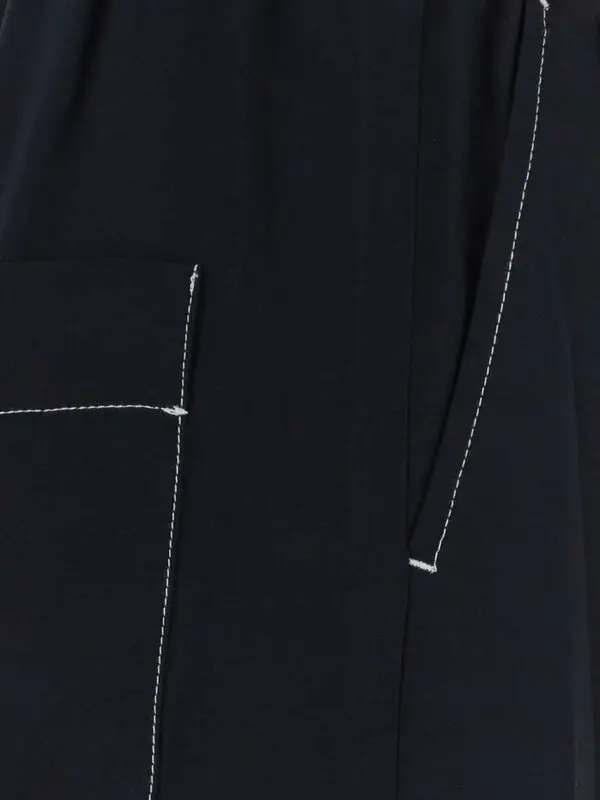A.p.c. Wide-leg Wool And Viscose Blend Trousers With Elastic Waist