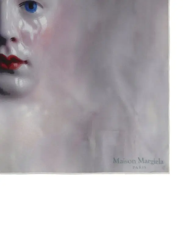 MAISON MARGIELA Foulard In Seta Con Stampa
