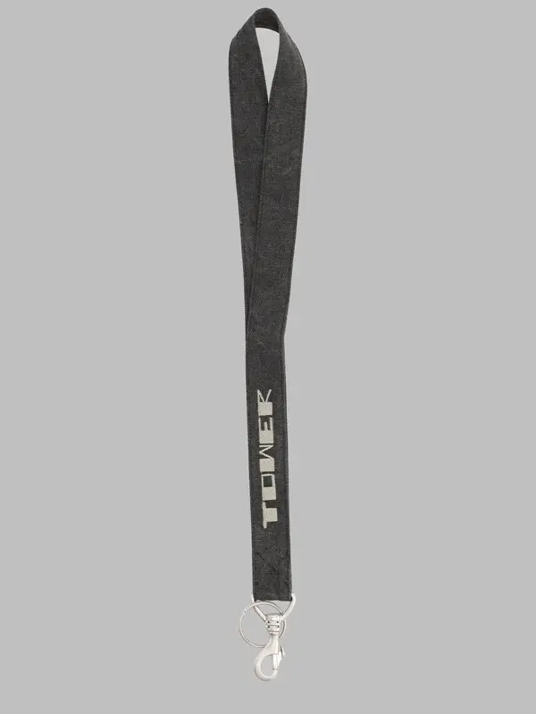 Rick Owens Gancio Da Collo In Canvas Di Cotone - Grey