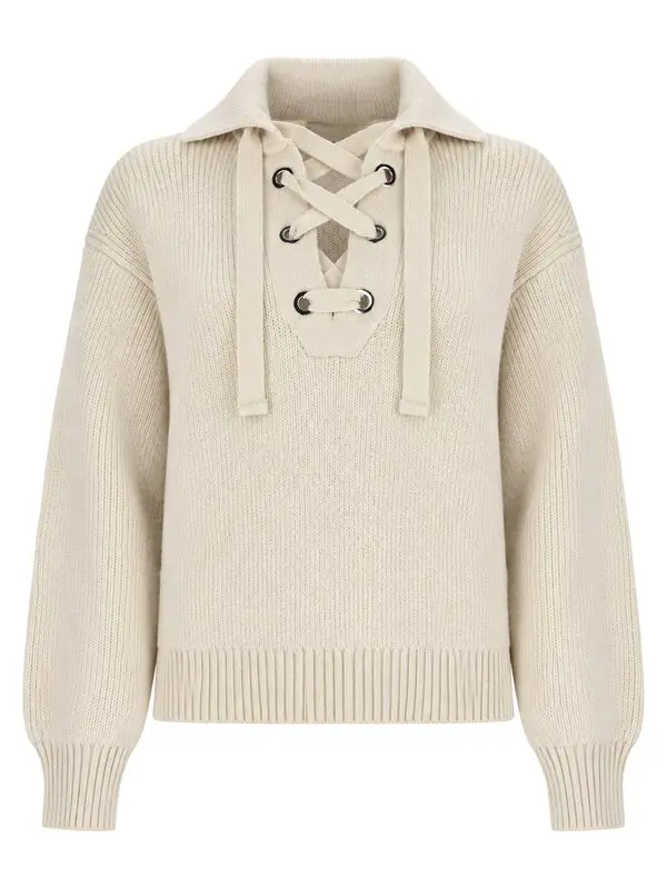 Isabel Marant Étoile Maglia "ydalia" In Lana - Ivory