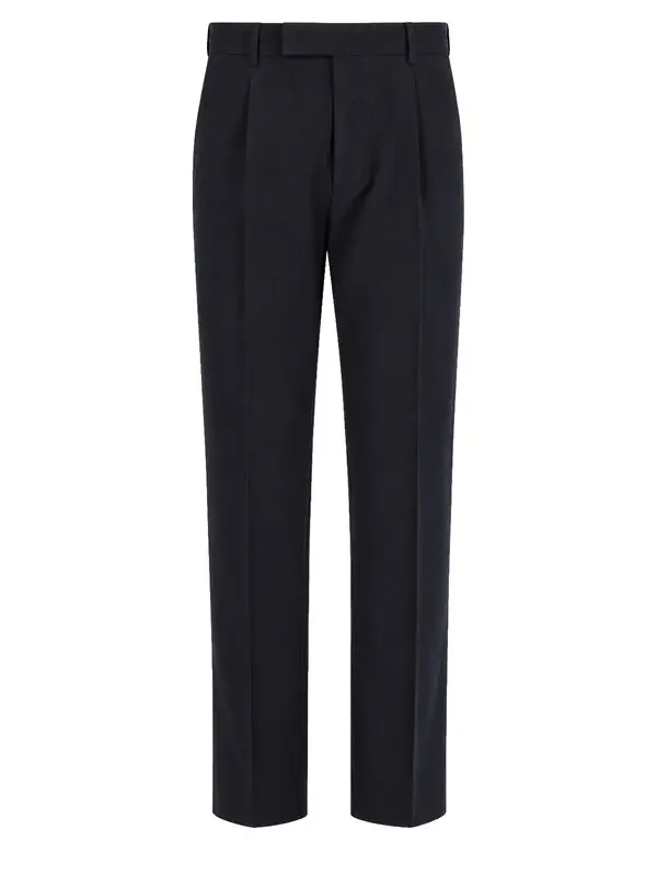 Zegna Pantalone In Cotone E Cashmere