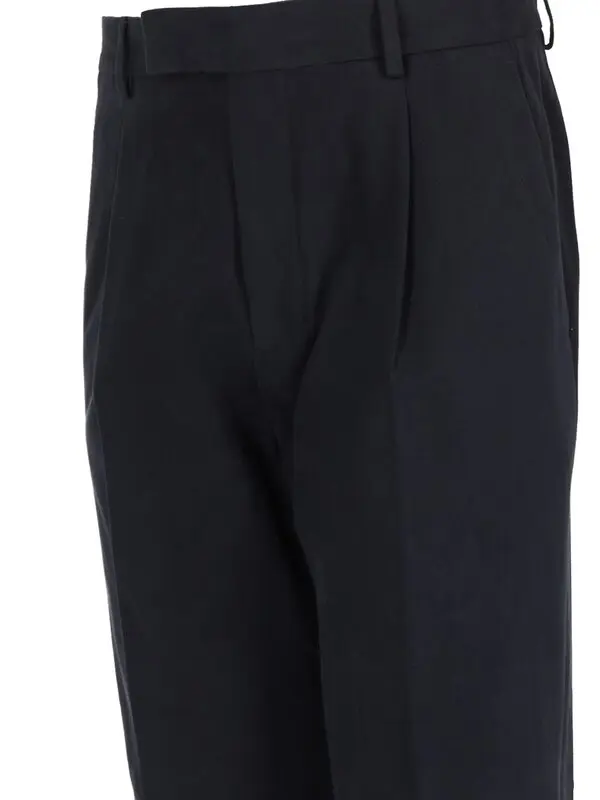 Zegna Pantalone In Cotone E Cashmere