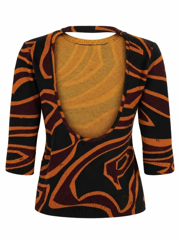 Emilio Pucci Maglia Con Schiena Scoperta