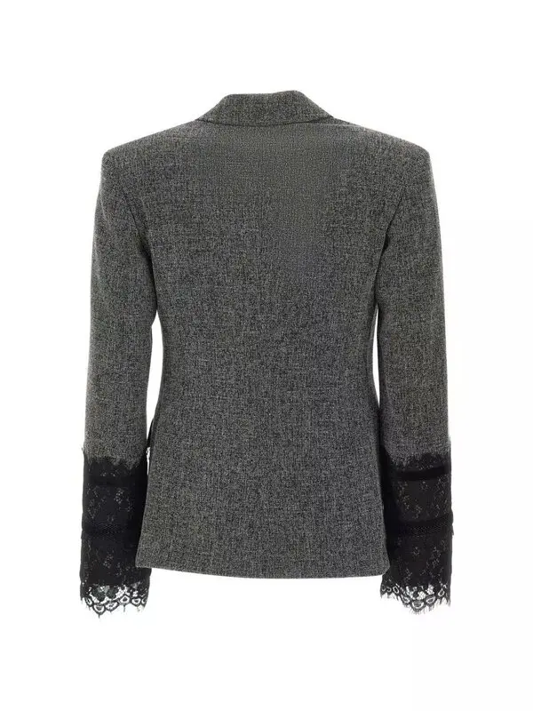KAOS Double-breasted Lace-detail Blazer