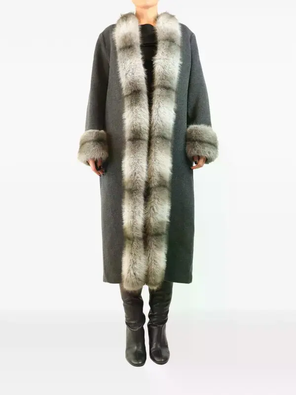 MALINA Anouk Yve Faux-fur Trim Coat