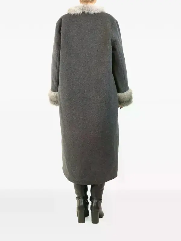 MALINA Anouk Yve Faux-fur Trim Coat