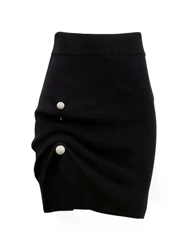 Giuseppe Di Morabito Crystal-embellished Draped Skirt - Black