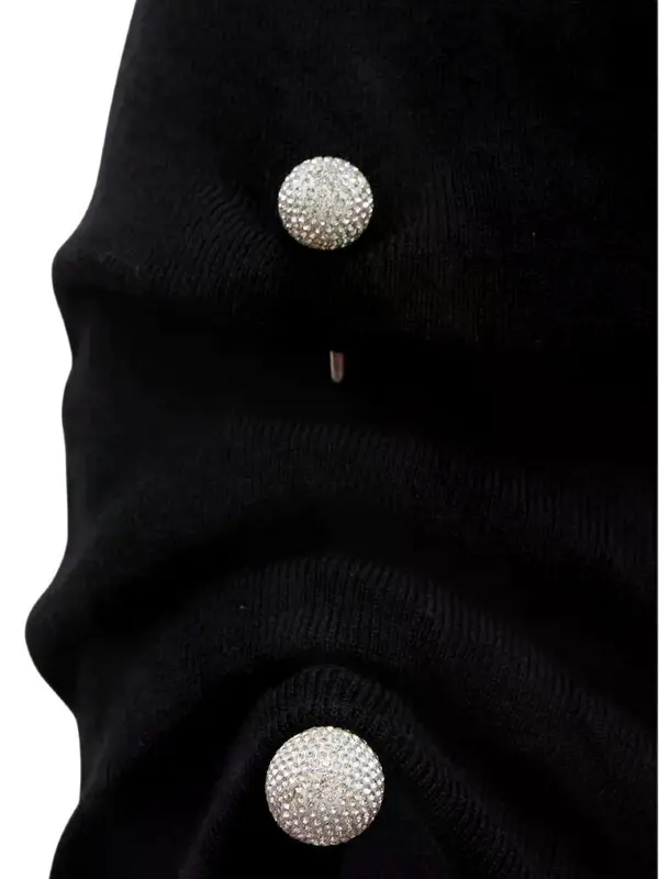 Giuseppe Di Morabito Crystal-embellished Draped Skirt - Black
