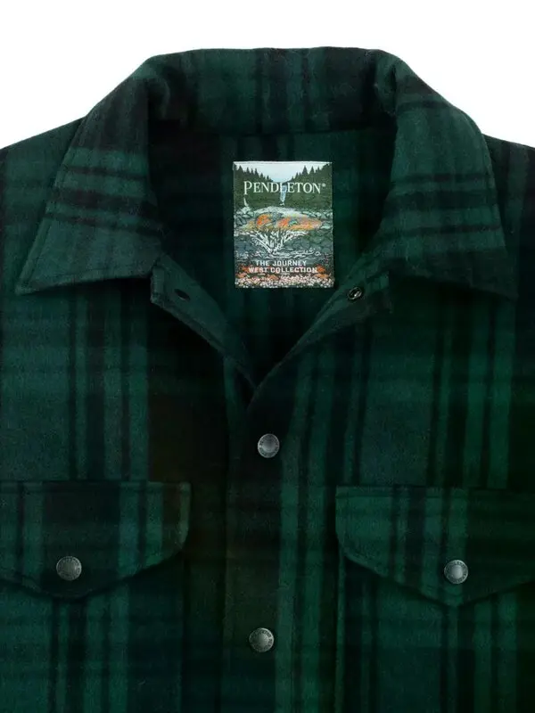 Pendleton Mackinaw Plaid-pattern Wool Jacket
