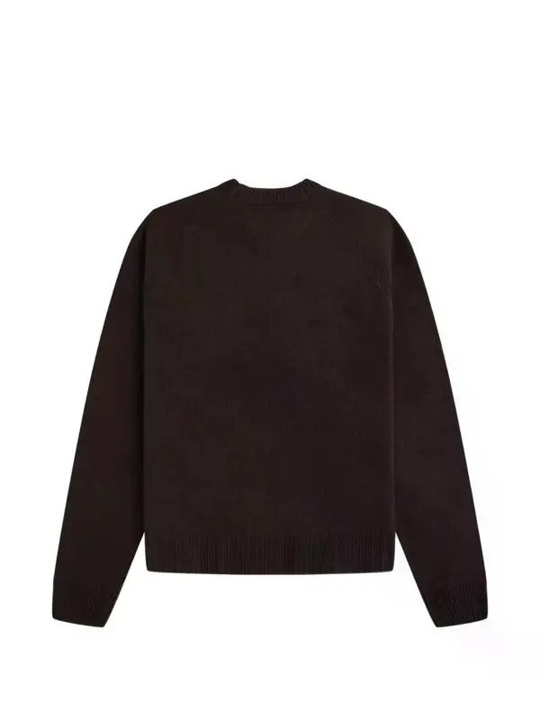 Fred Perry Logo-embroidered Raglan-sleeve Sweater