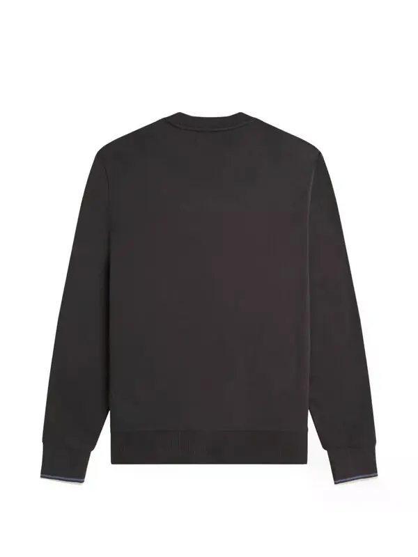 Fred Perry Embroidered Logo Tipped-cuff Sweatshirt