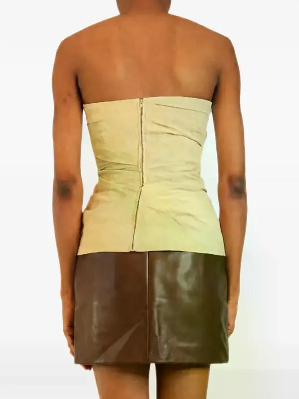 Tove Izel Draped Bandeau Top - Neutrals