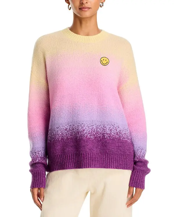 Aqua Ombre Smiley Sweater Exclusive
